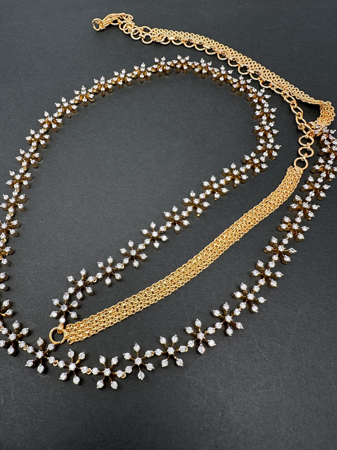 Saree Belt/waist Chain/ Kamarbandh/vadanam/kamarpatta/ad Elegant Hip ...