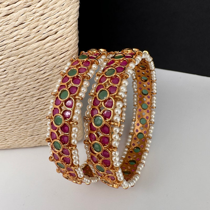 Jadau Bangles - Etsy