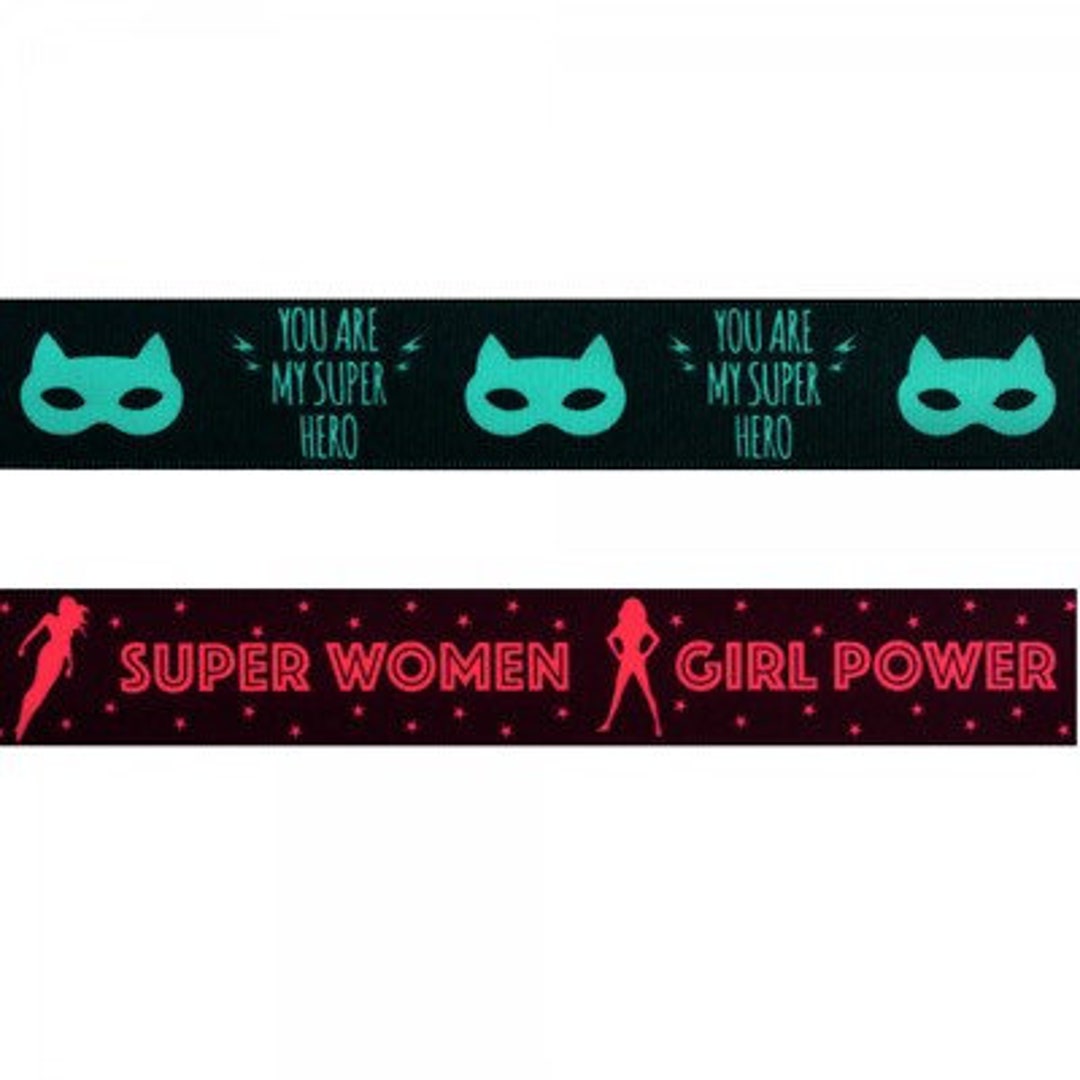 Superhero Ribbon Girl Power Cosplay Ribbon Super Mum - Etsy