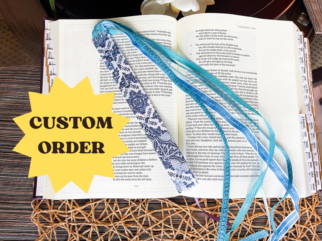 CUSTOM Bible Ribbons Tassel Bookmarks in Assorted Colors, Quantities ...