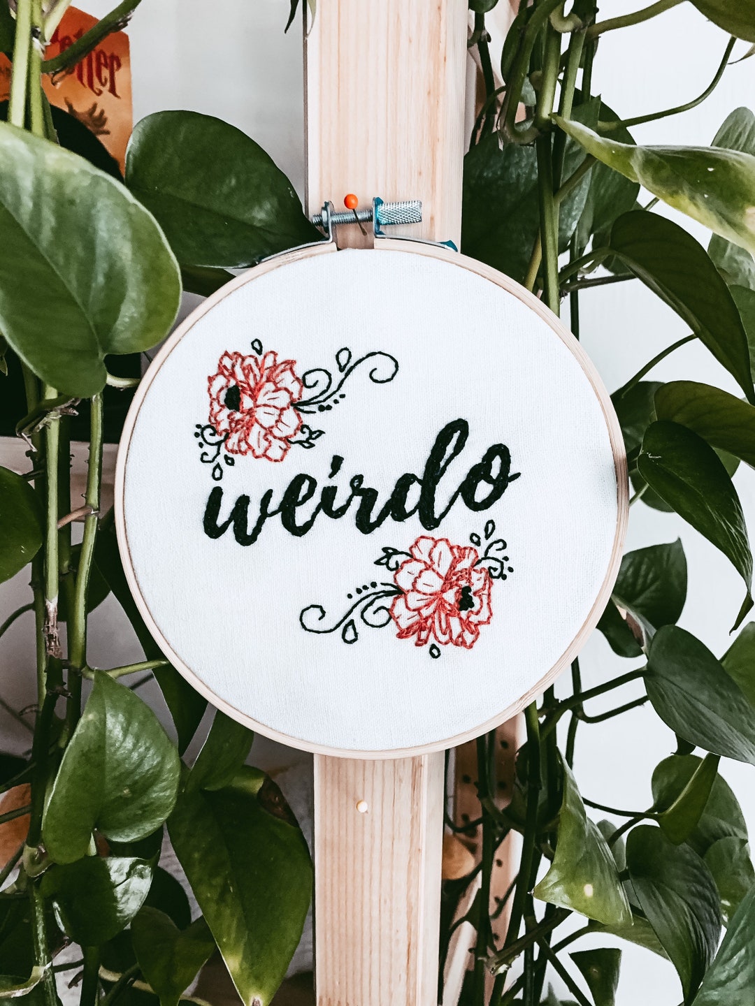 Weirdo Embroidery Hoop - Etsy