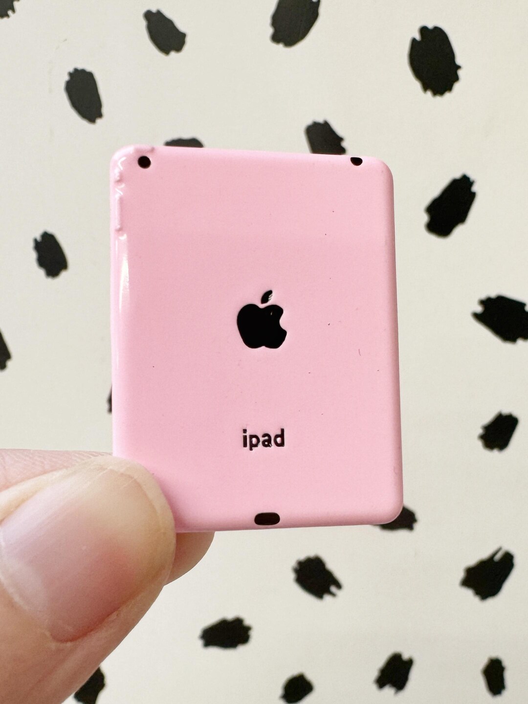Mini Computer Tablet for Modern Miniature Dollhouse, 1/12th Scale, Pink ...
