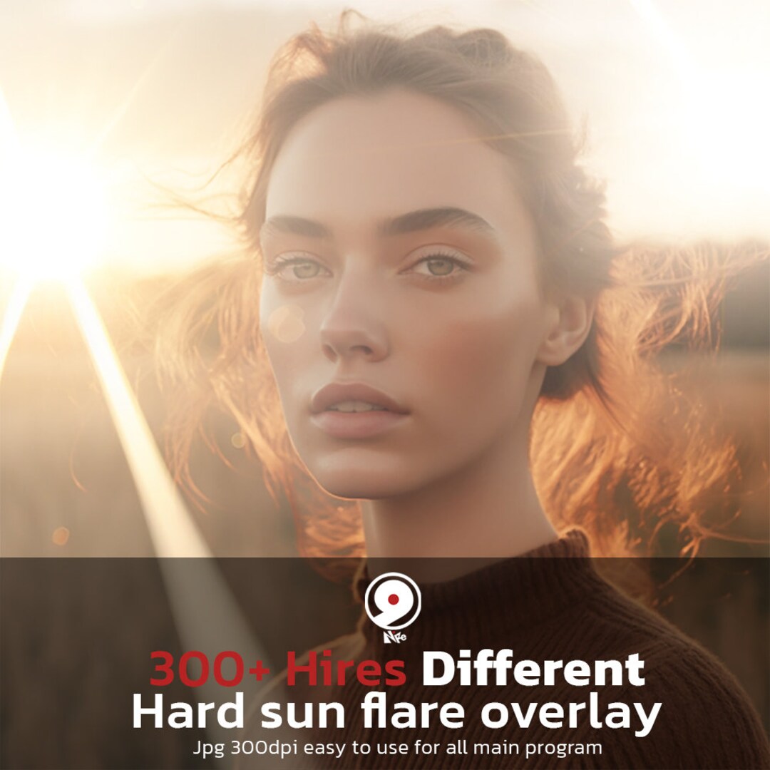 323 Different Hard Sun Flare ,sun Light Beam Overlay ,photoshop ...