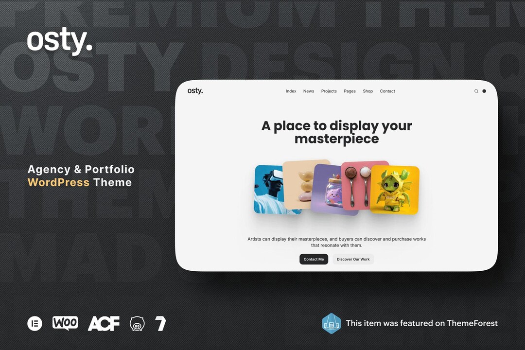 Osty – Creative Agency and Portfolio Theme - Etsy