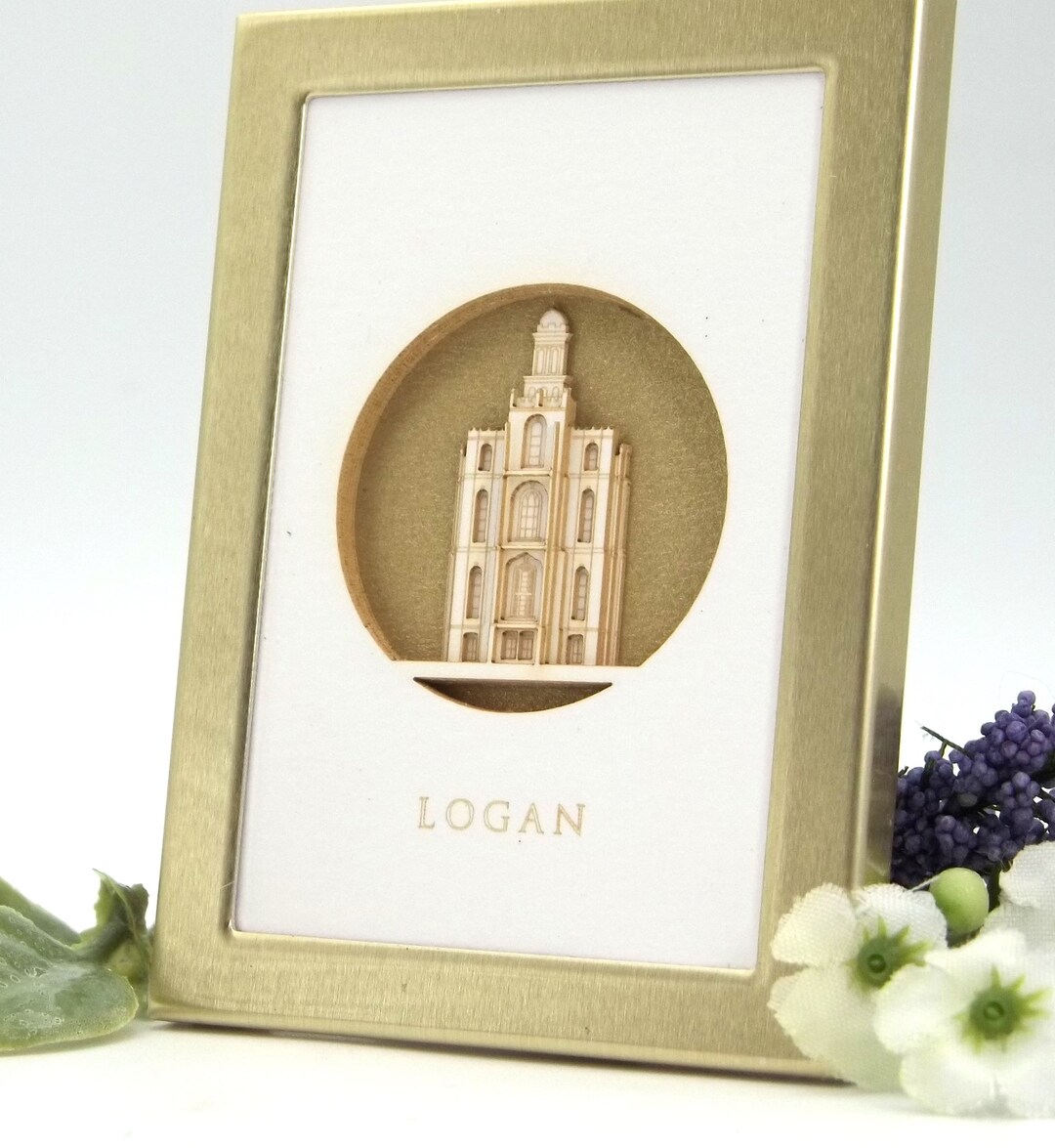 Tiny Logan Temple - Church of Jesus Christ Magnetic 2x3 Laser Cut Art ...