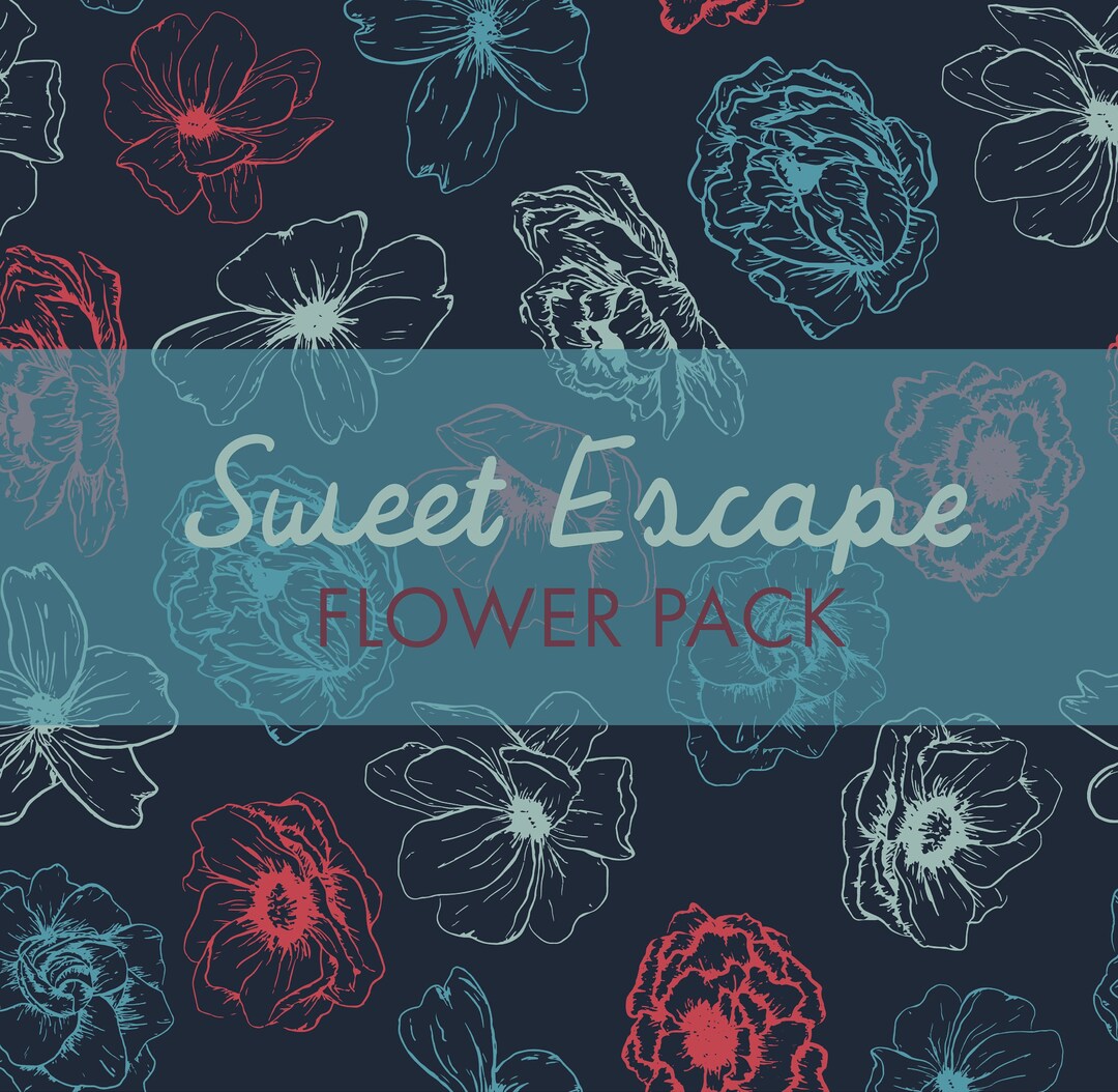 Motifs et éléments floraux sweet Escape vectoriels - Etsy France