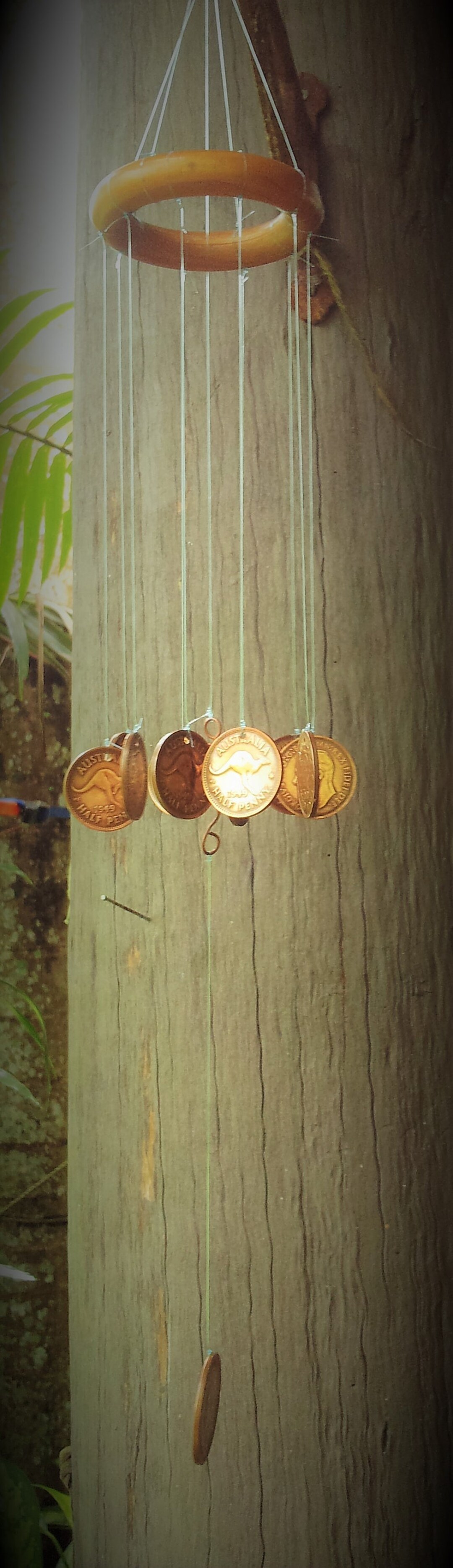 Handmade Australian Penny Wind Chime Coin Windchime Unique Gift + Old ...