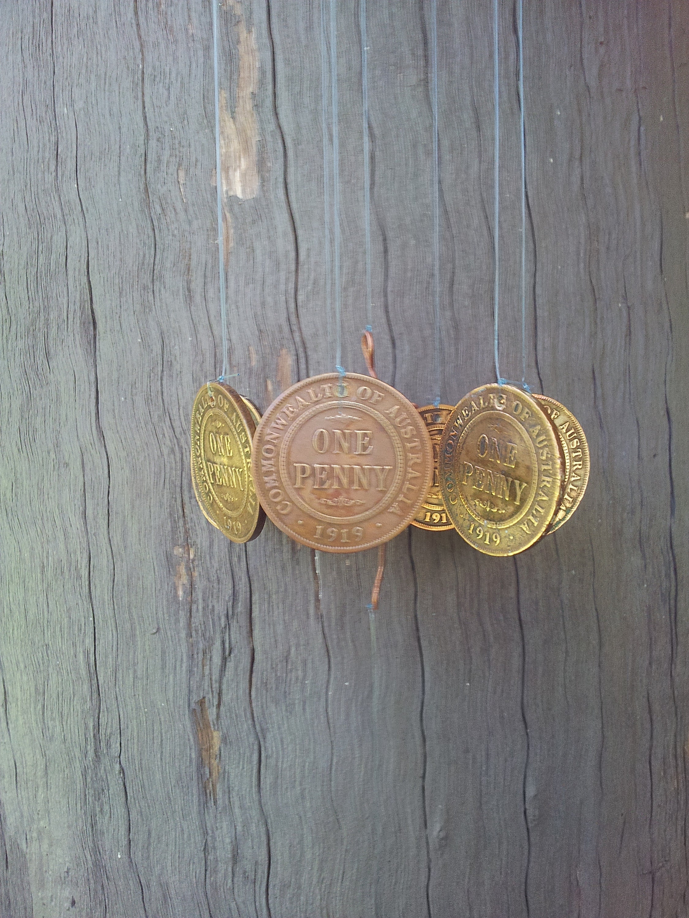 Handmade Australian Penny Wind Chime Coin Windchime Unique Gift + Old ...