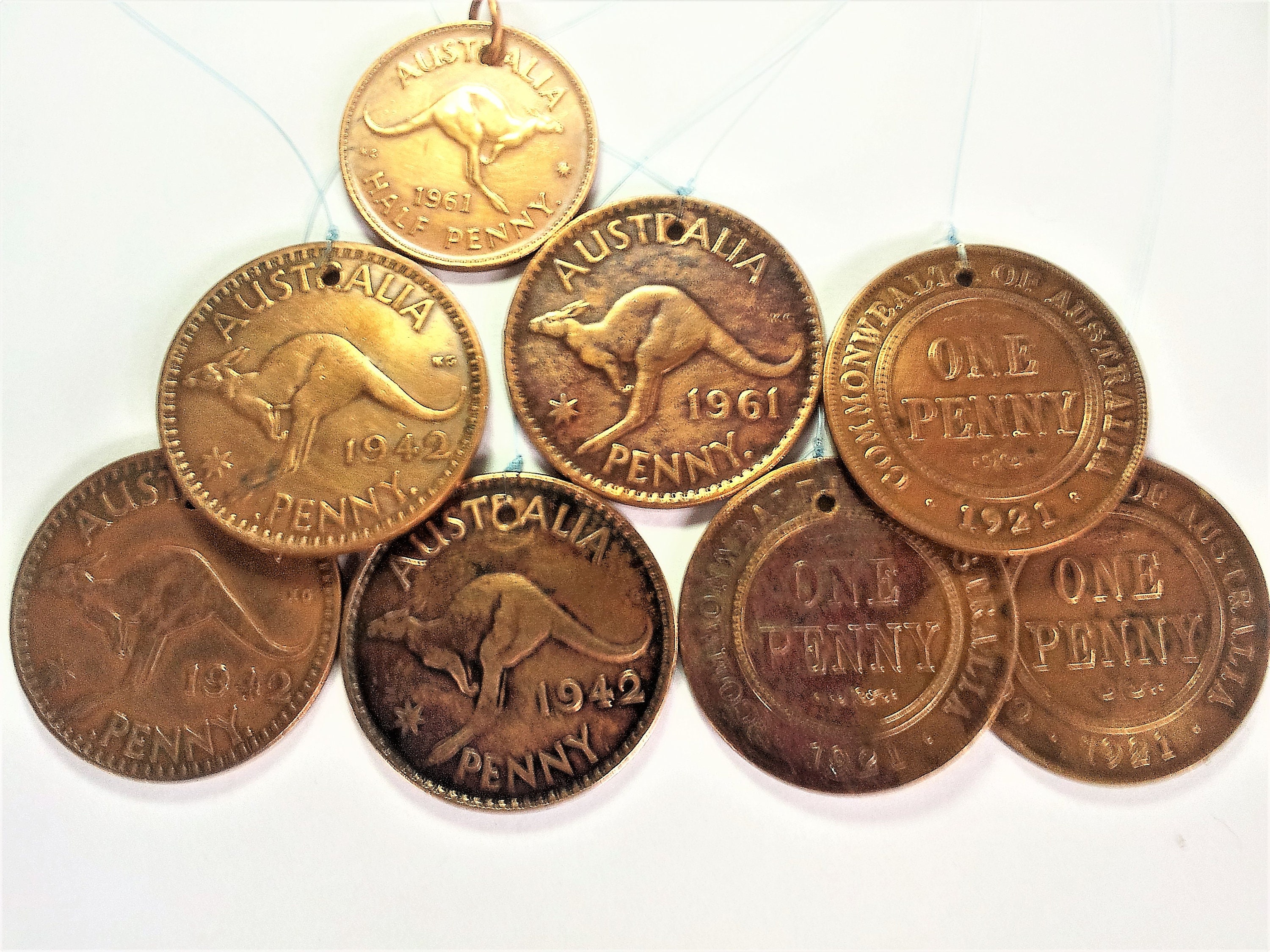 Handmade Australian Penny Wind Chime Coin Windchime Unique Gift + Old ...