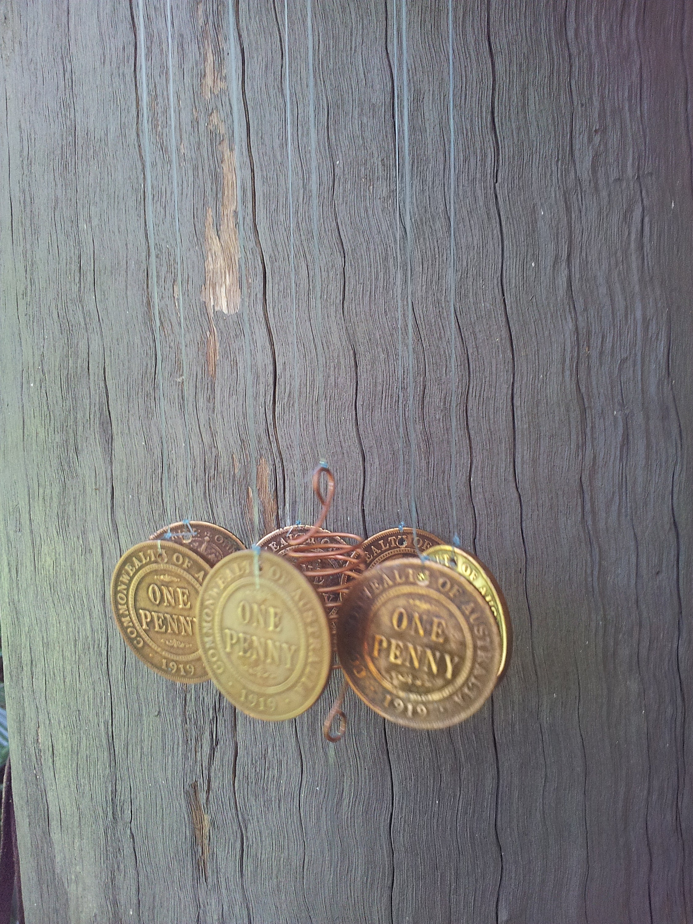 Handmade Australian Penny Wind Chime Coin Windchime Unique Gift + Old ...