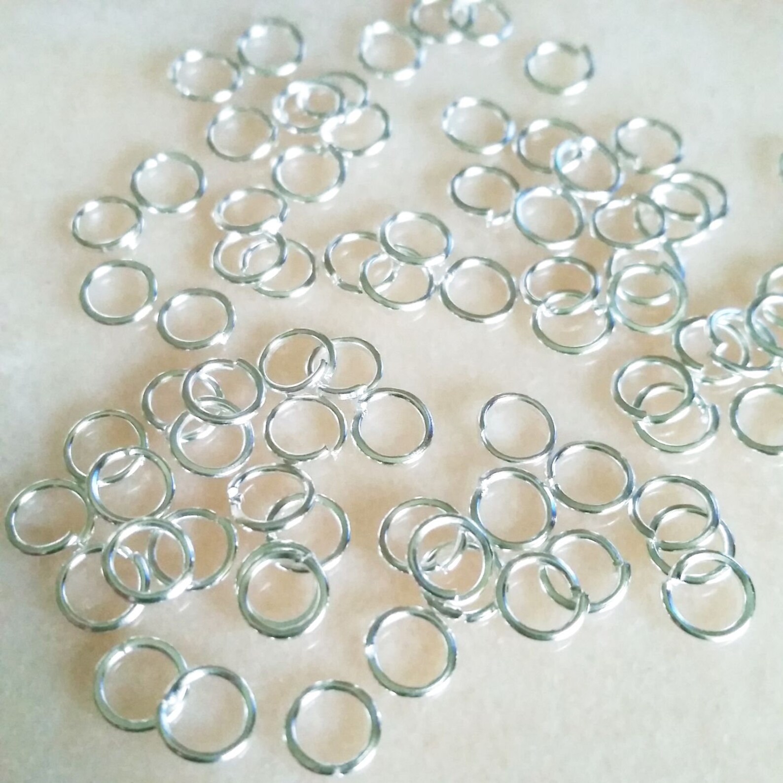100 Bright Silver Plated Open Jump Rings 4mm 5mm 6mm 8mm - Etsy
