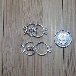 Stamped 925 Clasp Bright Sterling Silver Fancy Link 4 Hoop Heavy ...