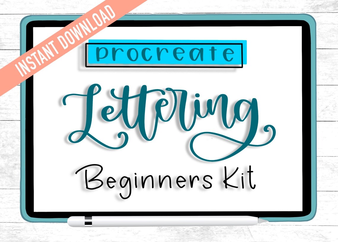 Procreate Lettering Beginners Kit | Instant Download | Procreate ...