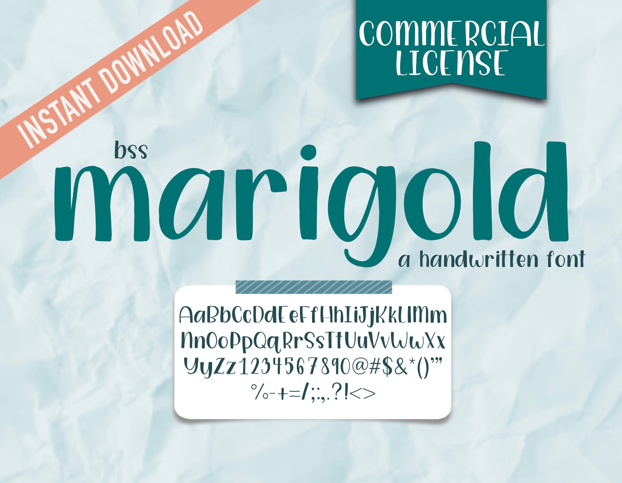 Bss Font Bundle Commercial License | 5 Handwritten Fonts | 20% Discount ...