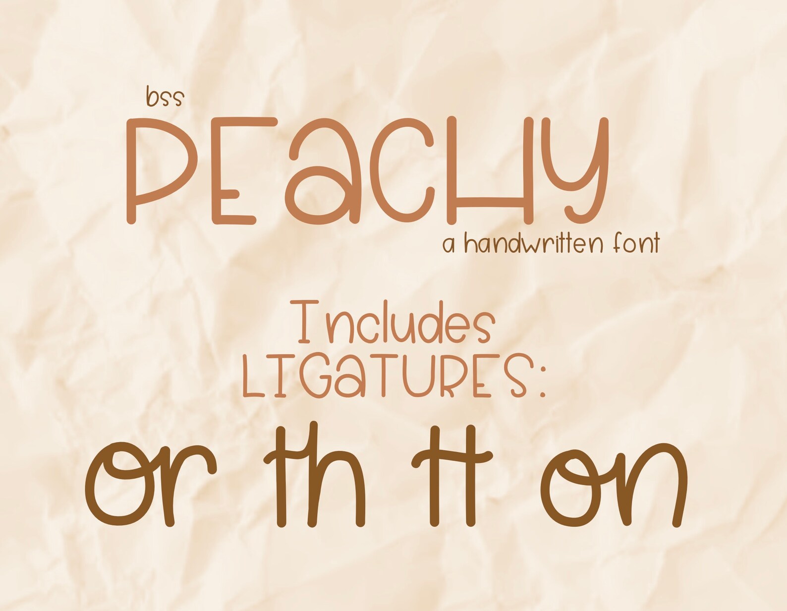 Bss PEACHY Font Commercial License | A Handwritten Font | Commercial ...