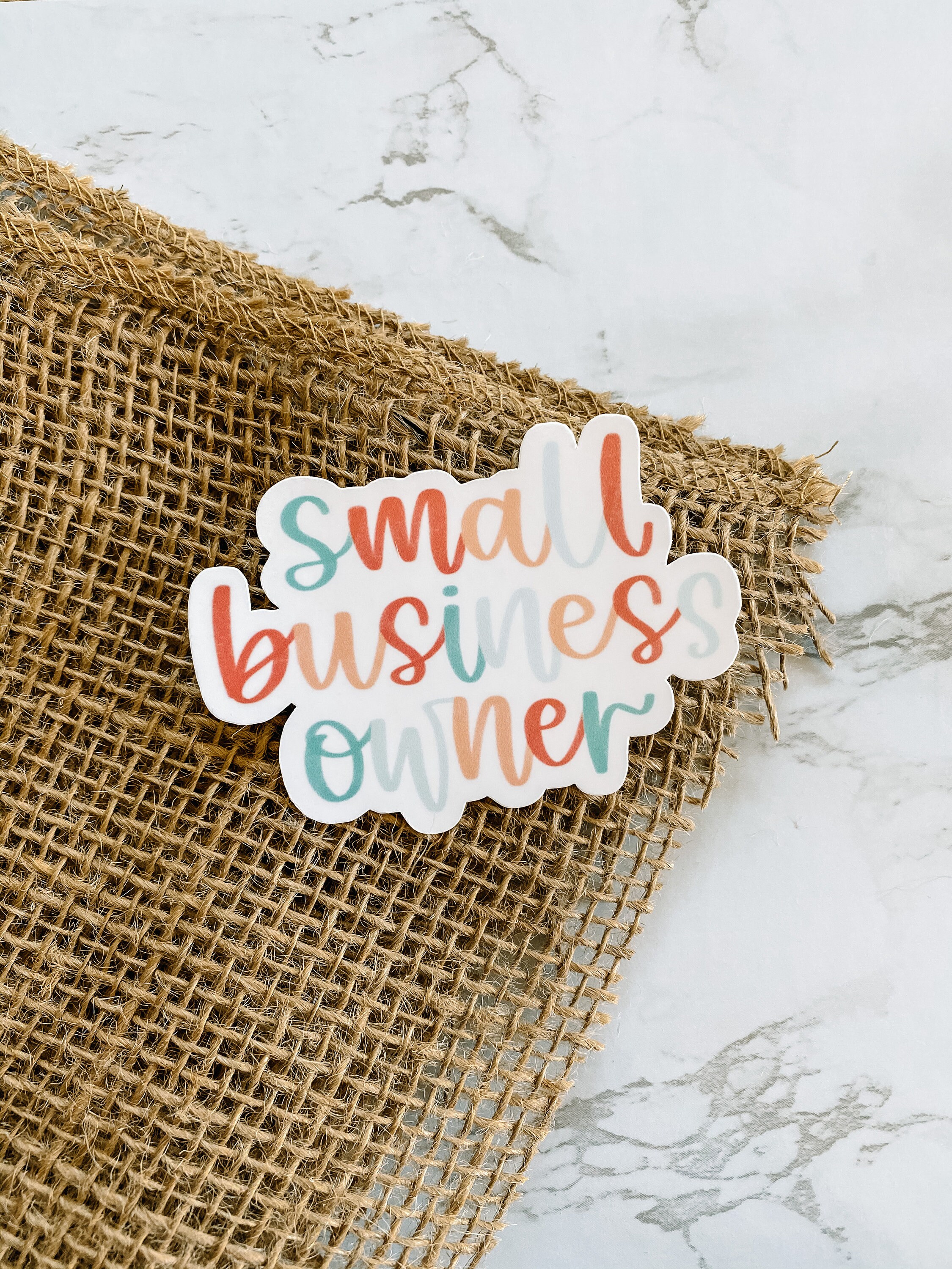 Small Business Owner Weatherproof Sticker 2 in. by 3 in. | Etsy