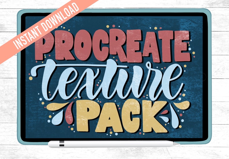 Procreate Texture Pack 25 Textures 3 Textured Lettering - Etsy