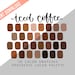 Procreate Iced Coffee Color Palette 30 Color Swatches | Etsy