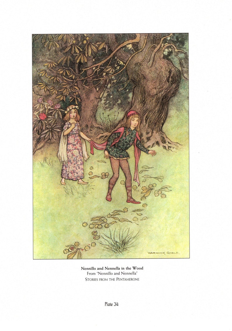 Warwick Goble Fairy Tale Print – Stories From the Pentamerone - Etsy