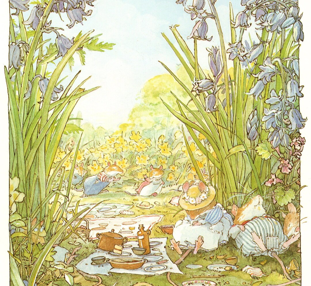 Jill Barklem Original Vintage Print 1988 – Brambly Hedge – Cute Mice ...