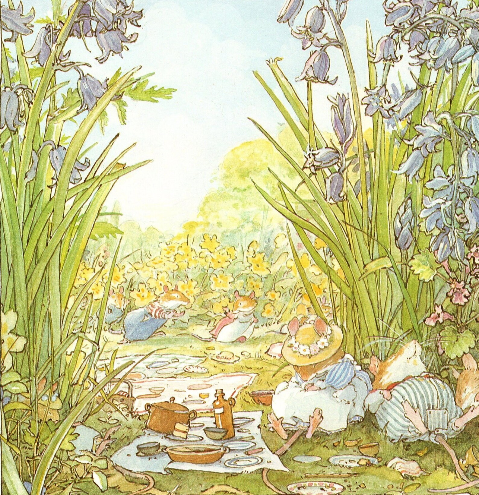Brambly Hedge Spring Story Vintage Print: Jill Barklem Mice ...