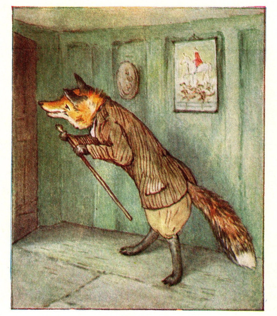 Beatrix Potter 1985 "the Tale of Mr Tod" Original Print - Whimsical ...