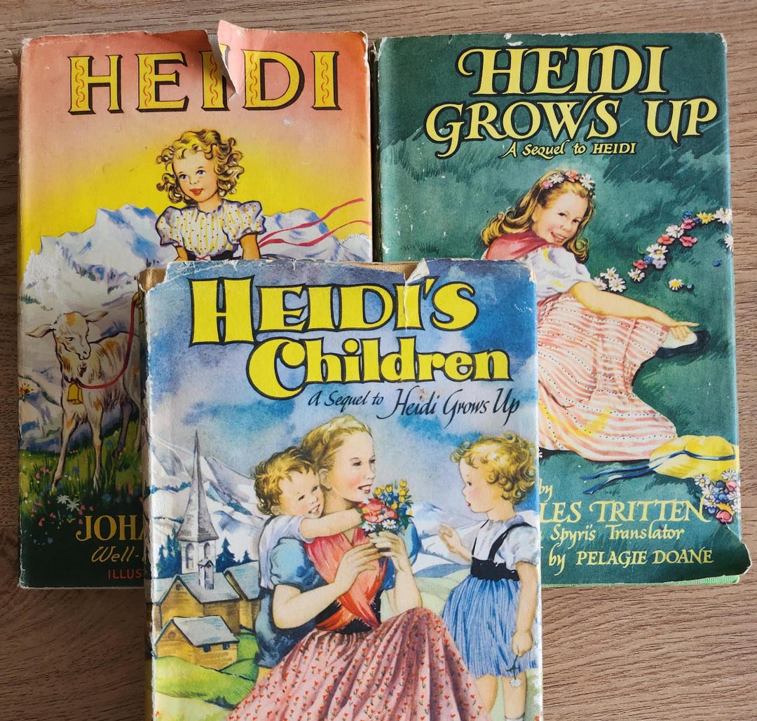 Heidi Vintage Books X3 Heidi, Heidi Grows Up, Heidis Children Pelagie ...