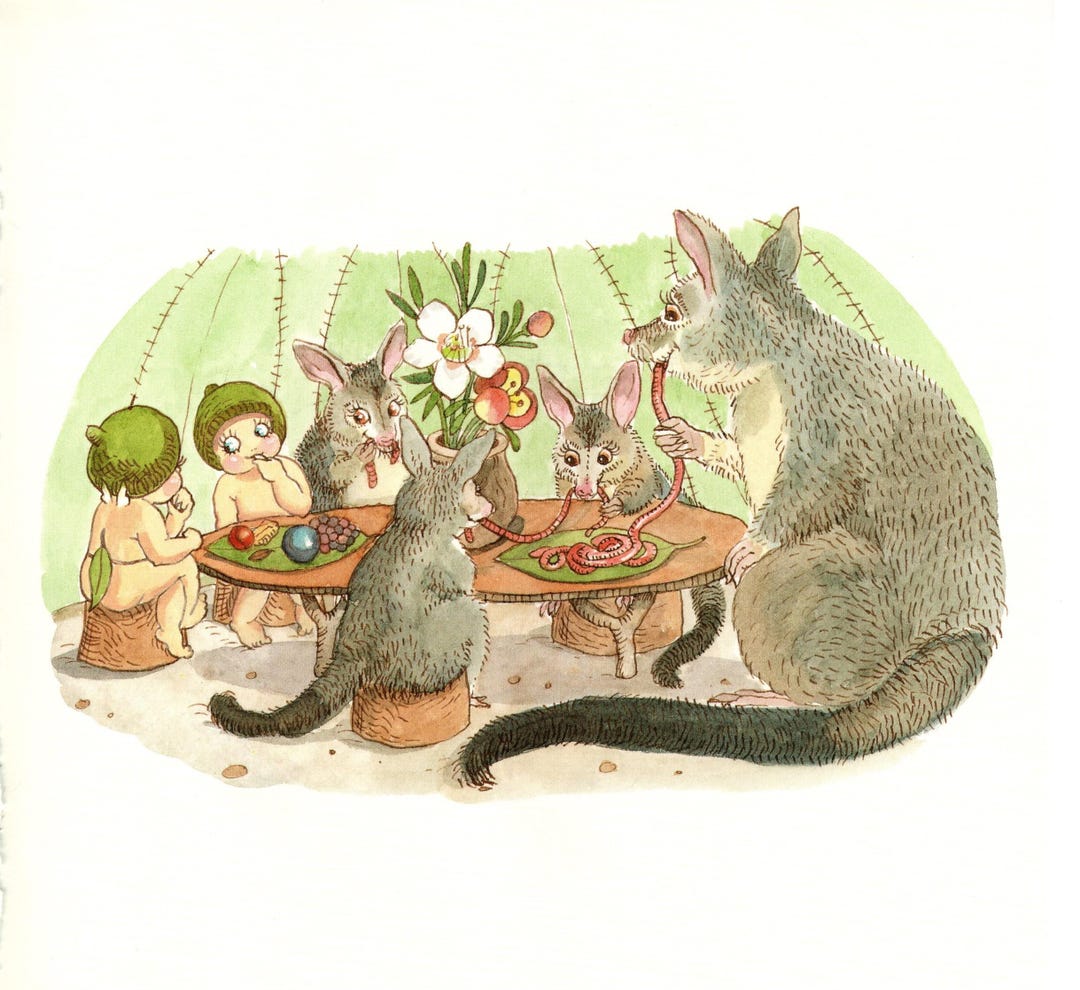 May Gibbs Gumnut Babies Vintage Print: Australian Bush Characters - Etsy