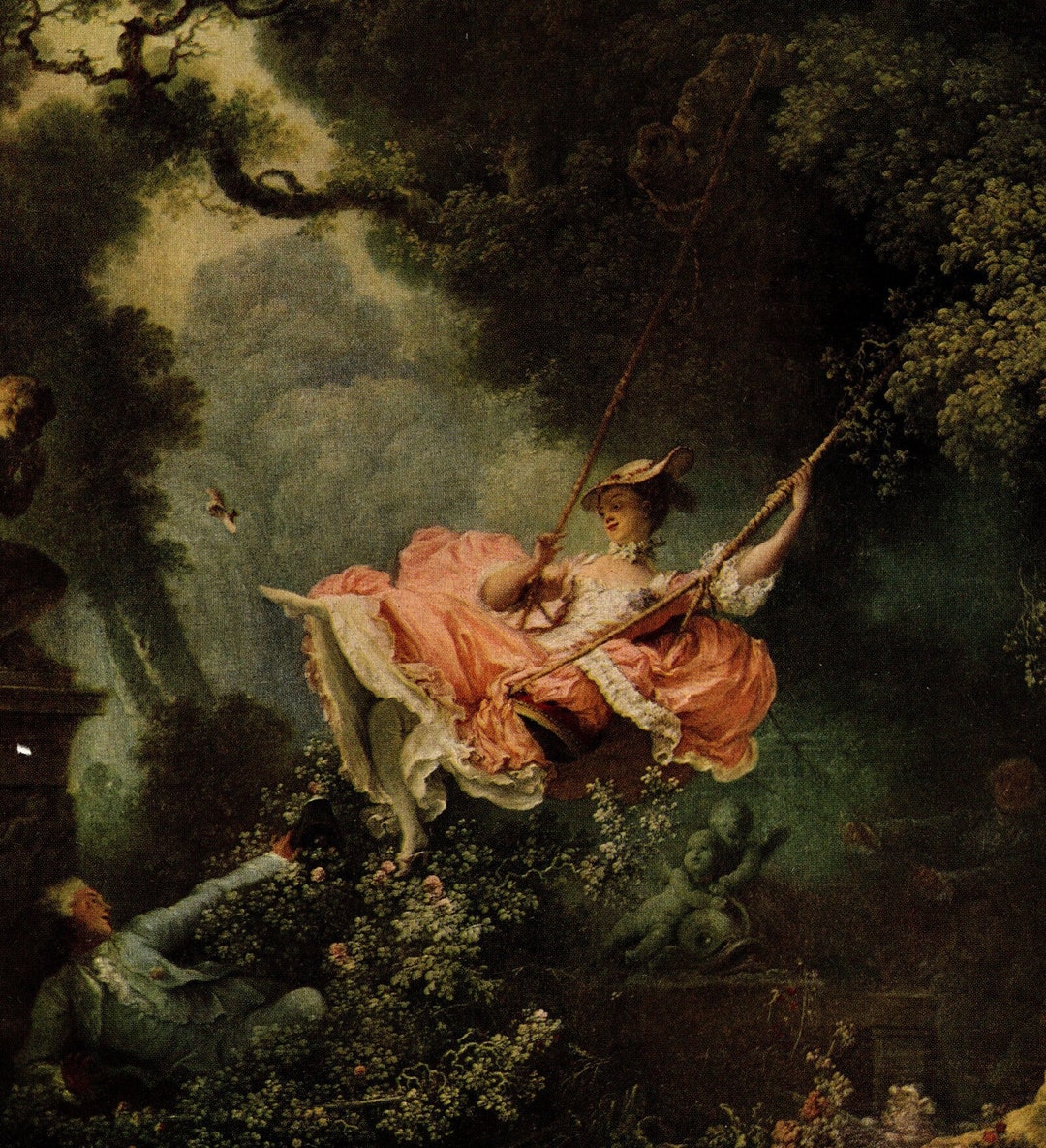 Fragonard "the Swing" Rare 1934 Original Vintage Large Tip-in Print ...