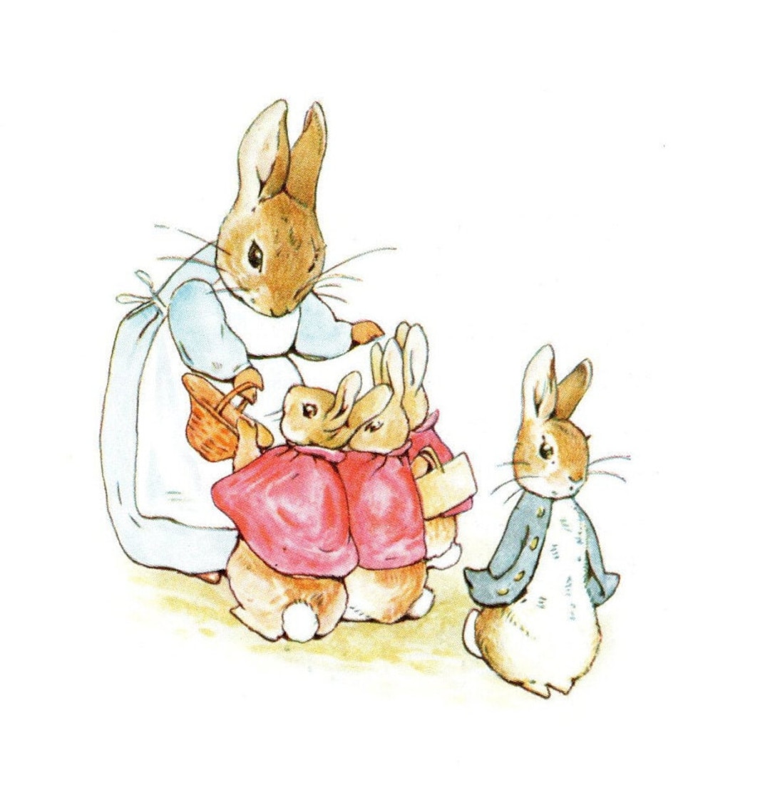 1902 Beatrix Potter the Tale of Peter Rabbit Original 2-sided Print ...