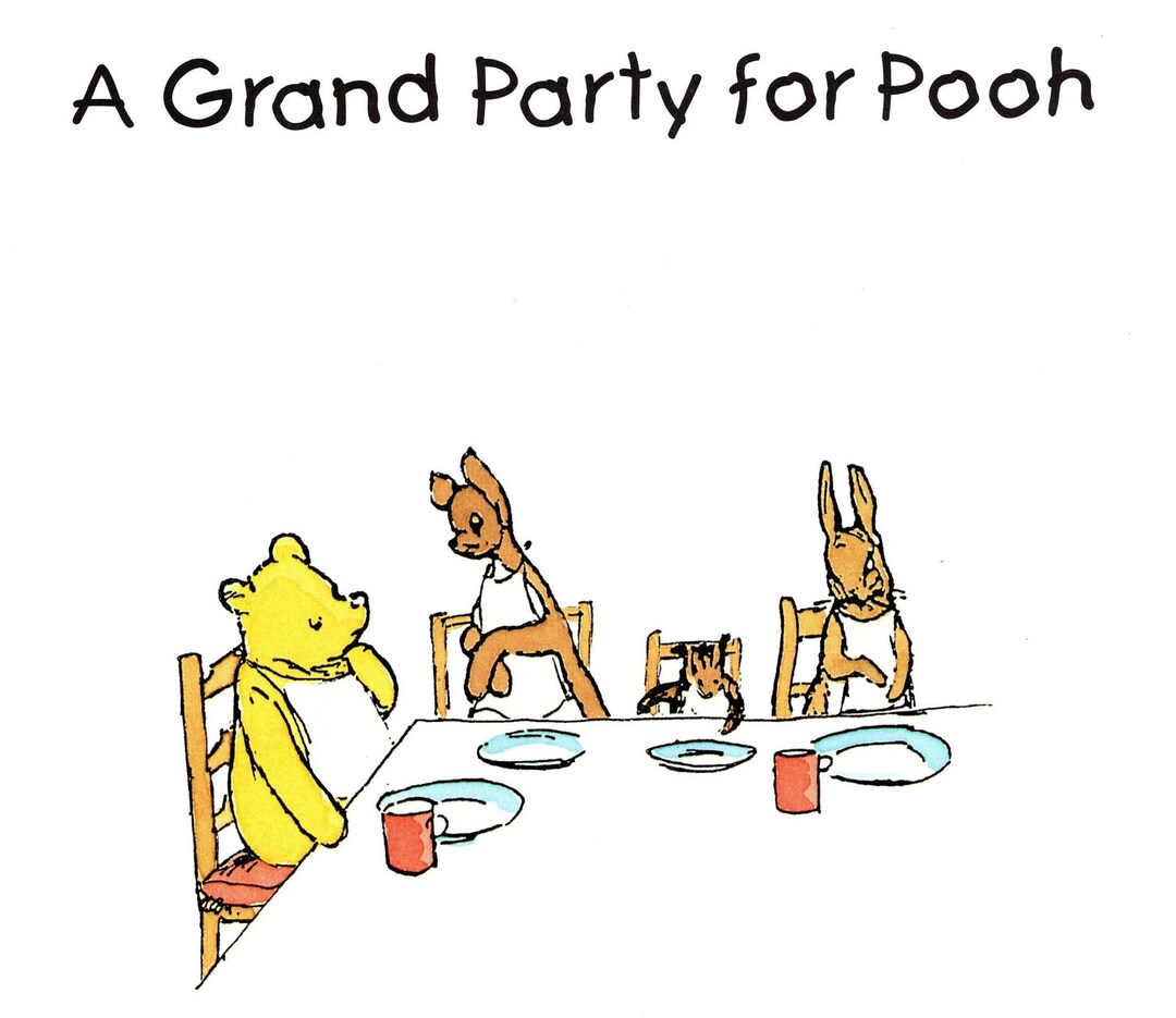 Vintage Winnie the Pooh and Friends Original Large Print - Rabbit ...