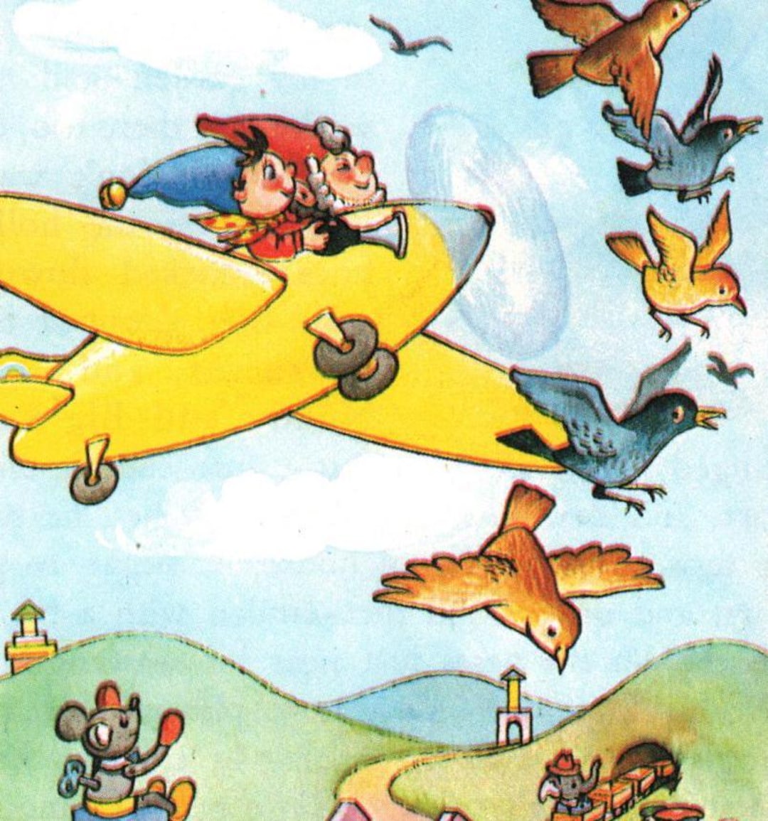 Noddy Original Book Print Vintage Nursery & Childrens Room Art Unique ...