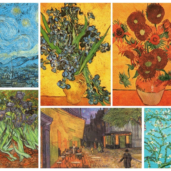 Van Gogh Decoupage Paper - Etsy