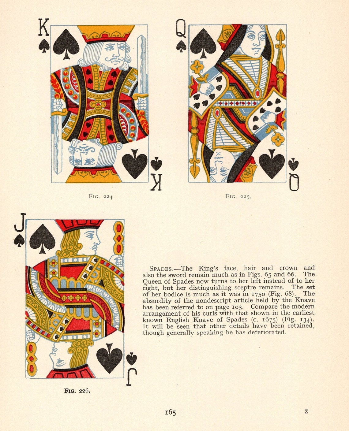 PRINT ONLY 1930 Antique Modern British Court Playing Cards | Etsy