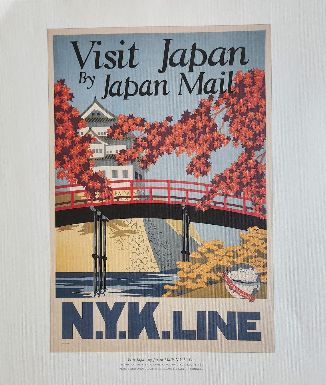 Vintage Japan NYK Shipping Line Poster: Golden Age Travel Print - Etsy