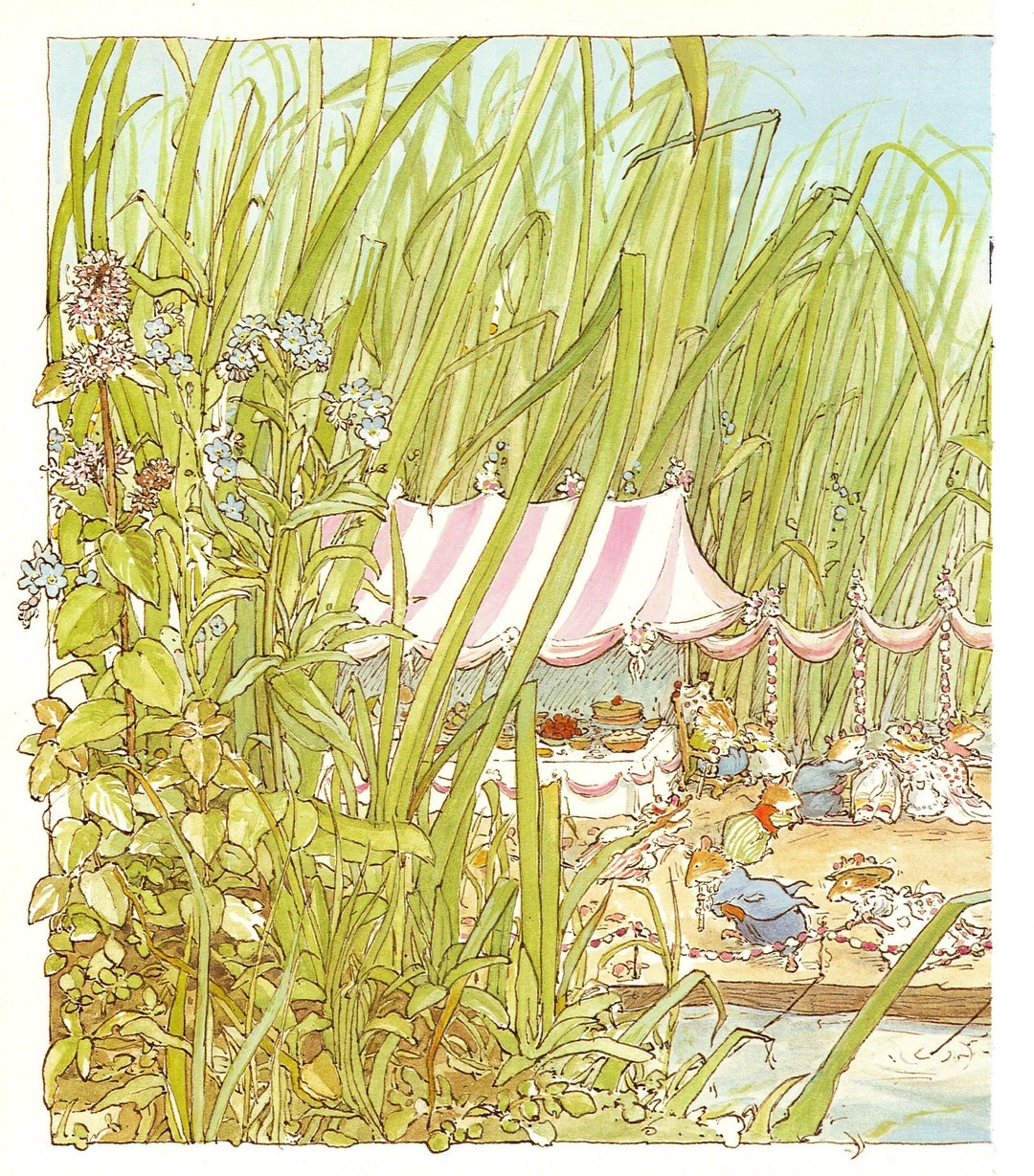 Brambly Hedge "summer Story" Original Jill Barklem Vintage 2-sided ...