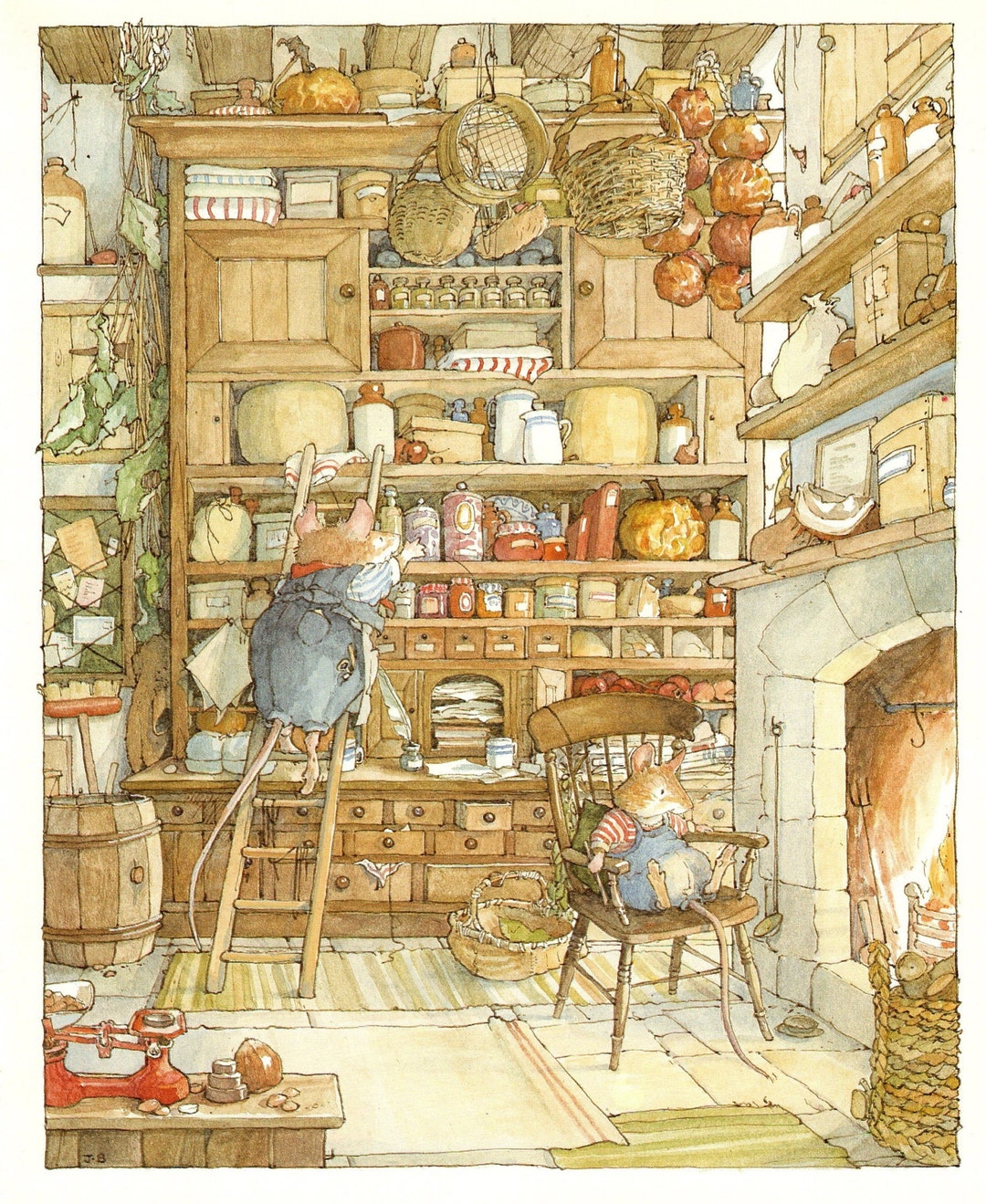 Brambly Hedge "spring Story" Original Jill Barklem Vintage Print - Cute ...
