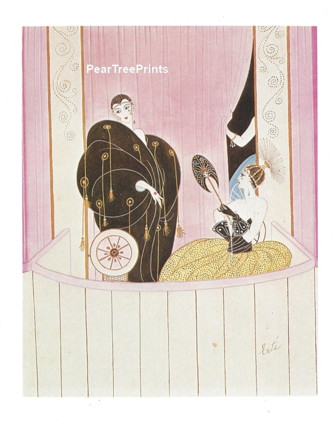 Erté Art Deco Print: 1912 Theatre Design, Elegant Illustration - Etsy