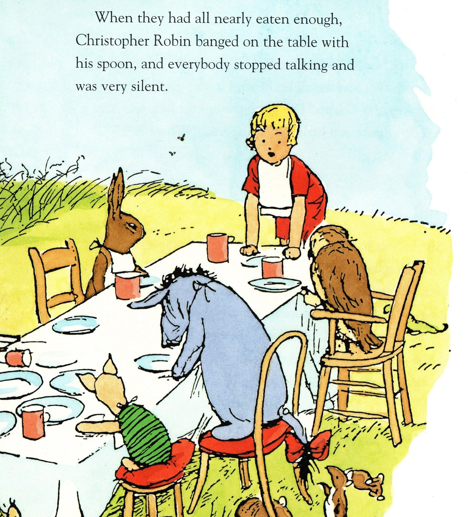 Vintage Winnie Puuh Poster: Shepard Illustration, Christopher Robin ...