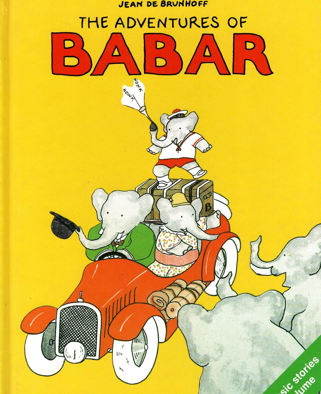 Vintage Babar the Elephant Book Cover Art: Children's Nursery Decor ...