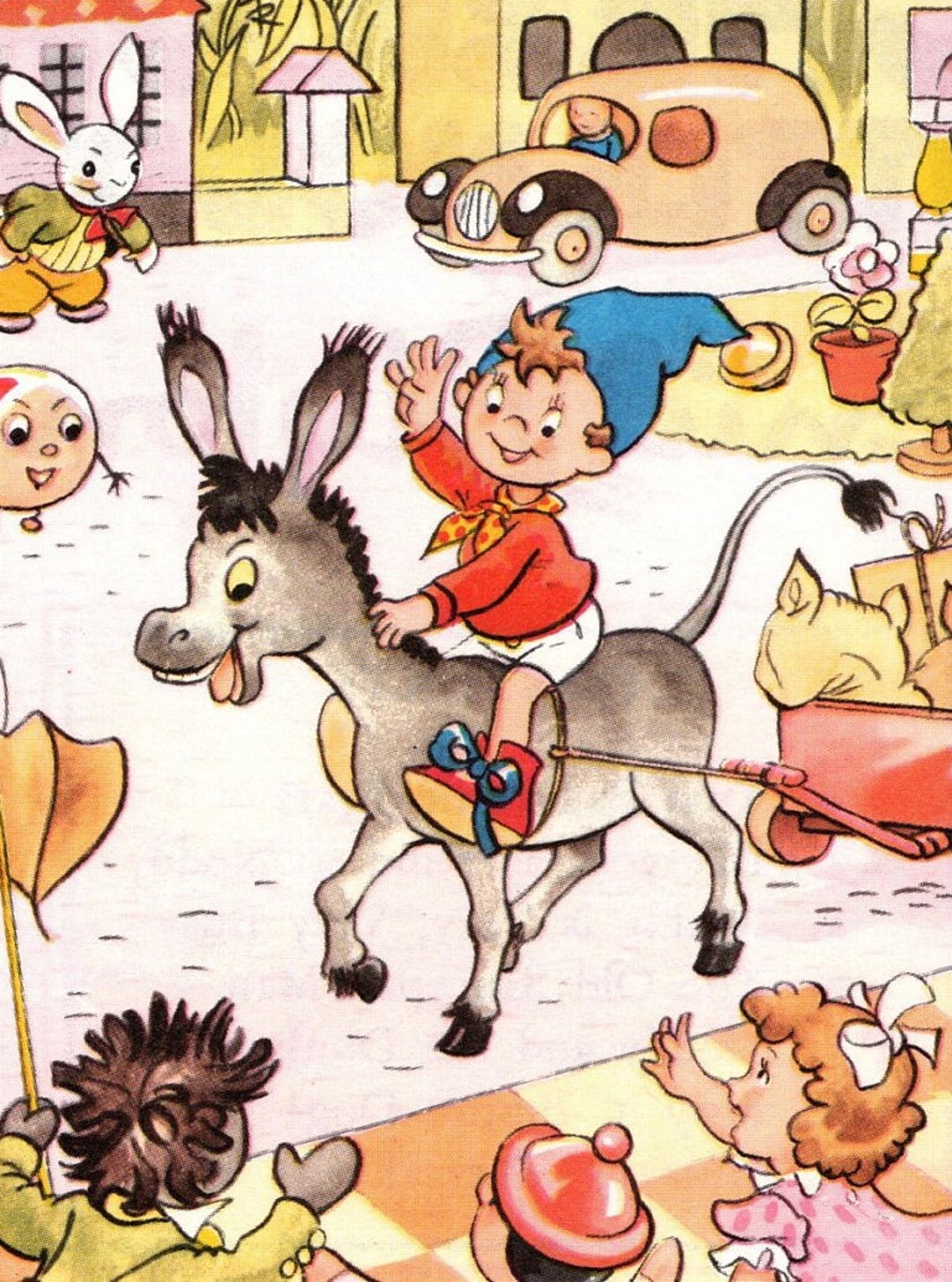 1960 cheer up Little Noddy Enid Blyton Original Vintage Print Baby ...