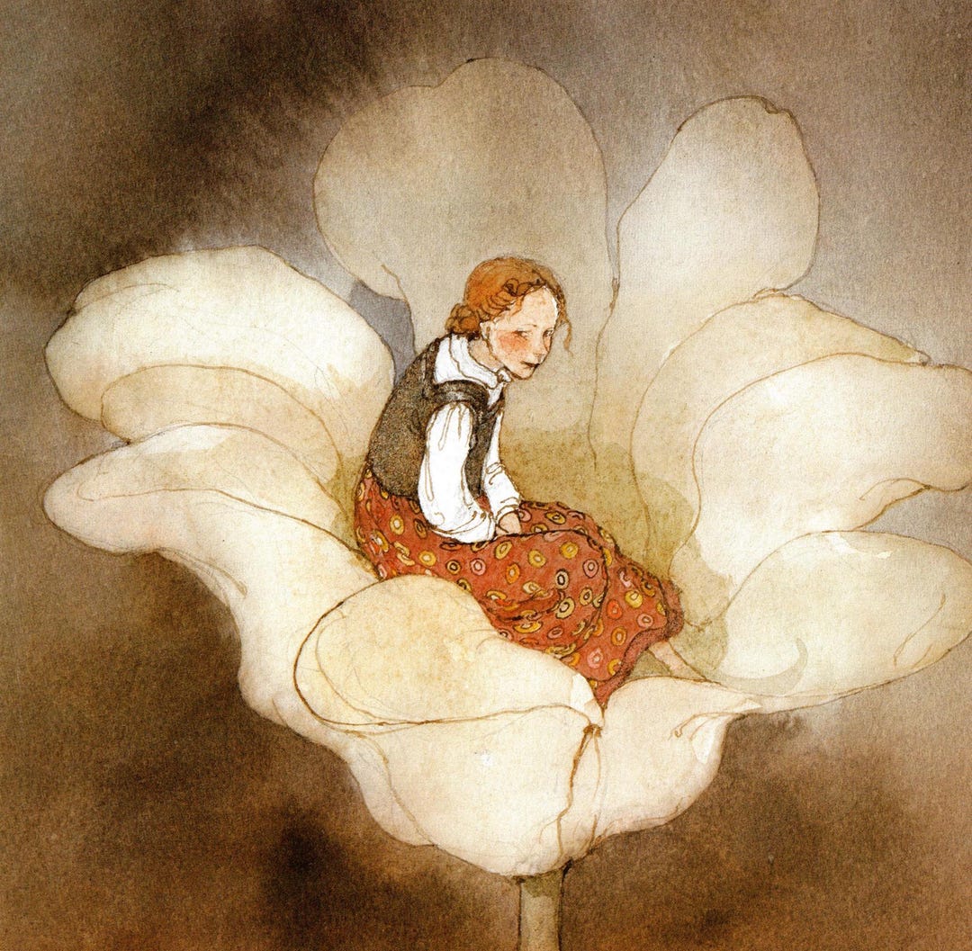 Vintage Thumbeline Book Print: Lisbeth Zwerger Fairytale Art - Etsy