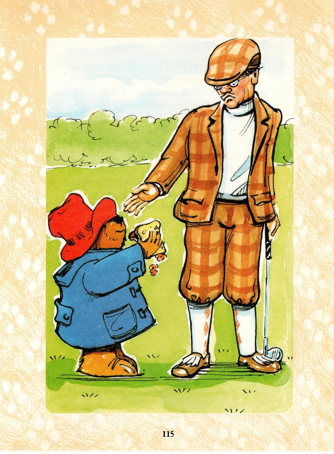 Original Paddington Bear Vintage Large Print – Nursery Art - Baby ...