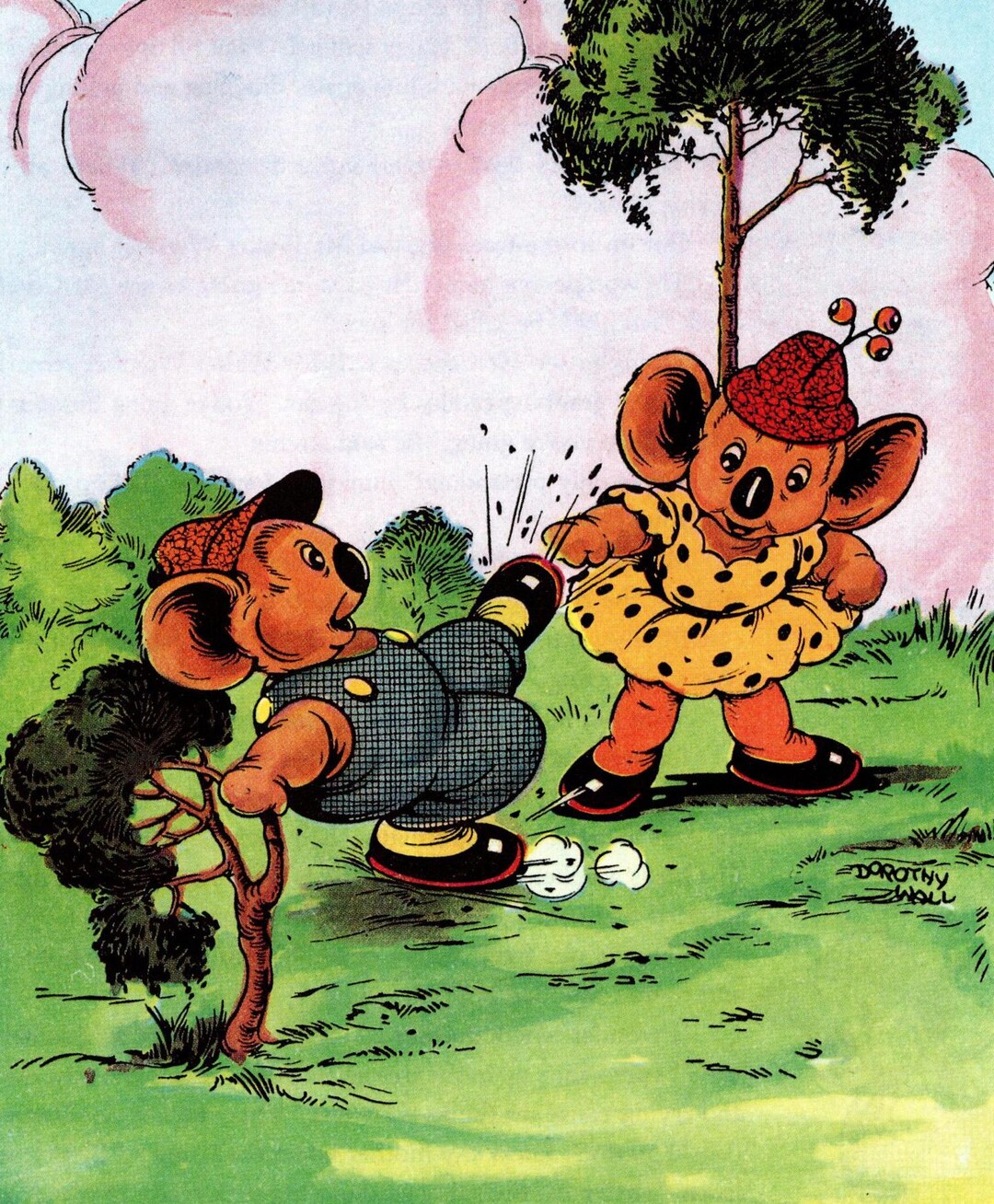 Blinky Bill and Friends Original Vintage Book Print Mischievous Koala ...