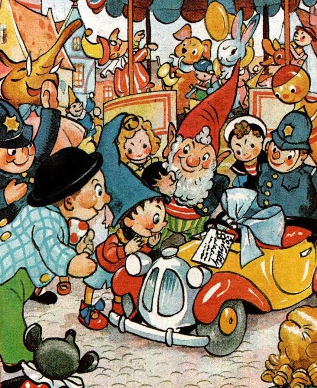 Noddy Original Book Print Vintage Nursery & Childrens Room Art 3 ...