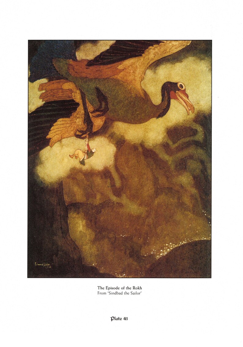 Dulac's Fairy Tales Vintage Print: Aladdin & Sinbad Art - Etsy