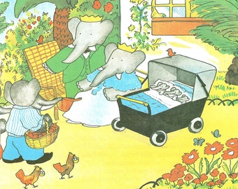 Babar Original Art - Etsy