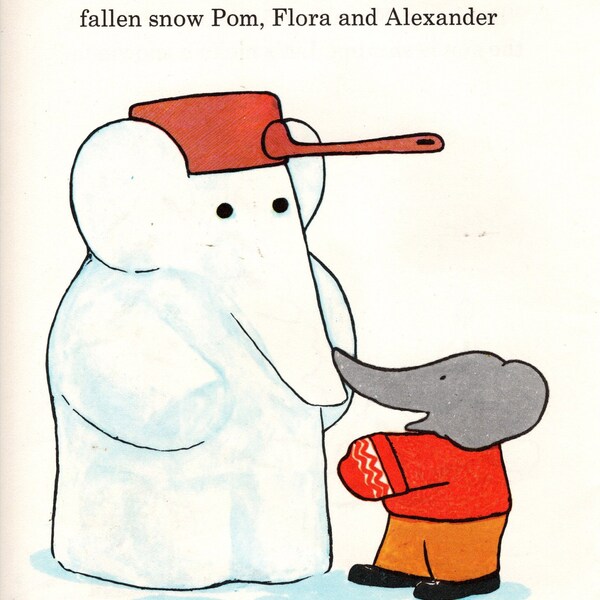 Babar in the Snow Print - Etsy
