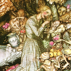 Arthur Rackham goblin Market Original Vintage Print Classic Literature ...