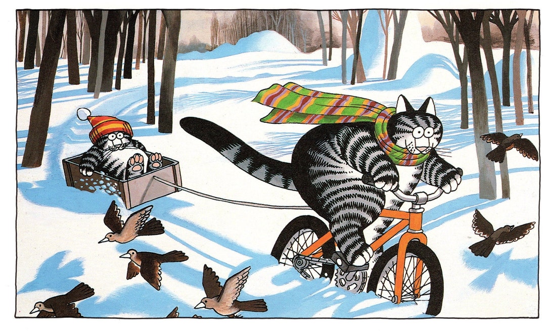 1993 Kliban Original Print Hilarious Cat Art Cat Lovers Unique Gift Cat ...